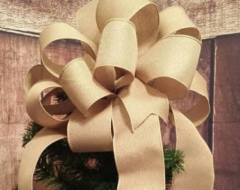 Burlap tree topper | Etsy