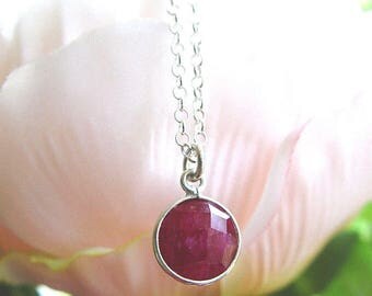 Bezel set ruby | Etsy