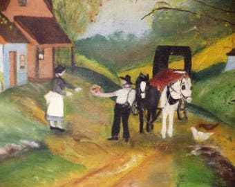 Amish horse buggy | Etsy