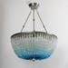 Sea Glass Lighting Fixture Chandelier SEMI FLUSH MOUNT Coastal