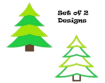 Pine tree applique | Etsy