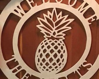 Pineapple door decor | Etsy