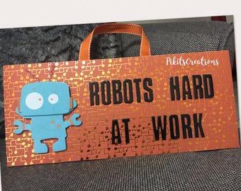 Robot Themed Party Backdrop Printable Digital File Only