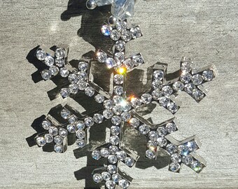 Snowflake necklace | Etsy