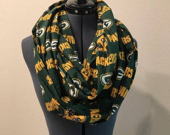 Green bay packers scarf packers green chevron yellow