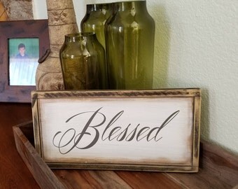 Blessed sign | Etsy