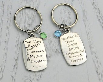 Daughter keychain | Etsy