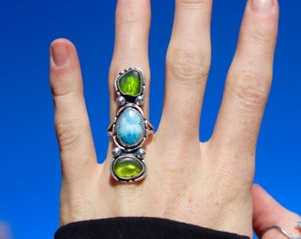 Wire Ocean Waves Ring Custom Made