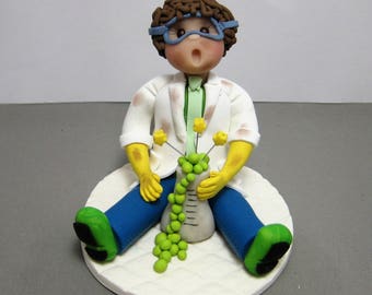 Science cake topper | Etsy