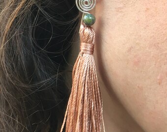 Tassel earrings | Etsy