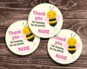 Printable Thank You Tags DIY Bumble Bee Party Favor Tags