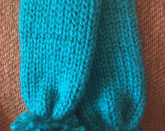 Knitted Scarf Pattern Twisted Seamless Circular Tubular Scarf