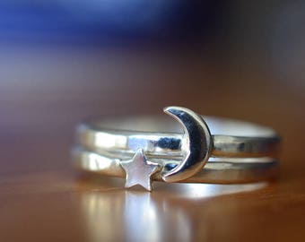 Moon ring | Etsy