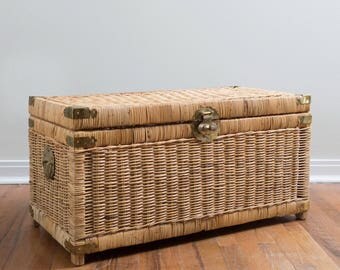 Wicker trunk | Etsy