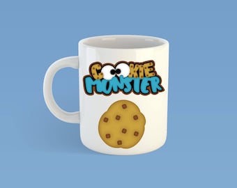 Cookie monster mug | Etsy