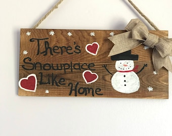 Snowman sign | Etsy