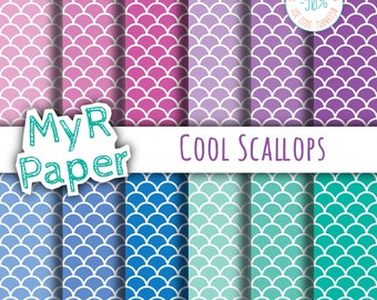 Fish Scales Scrapbook Paper Scale Scrapbooking Paper Scallop