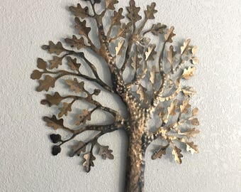 Oak tree wall art | Etsy