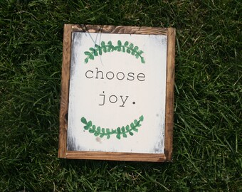 Wooden joy sign | Etsy