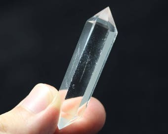Angel Aura Quartz Crystal Wand Point Double Terminated Quartz