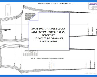 Mens trouser pattern | Etsy