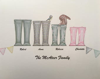 Personalised wellies | Etsy