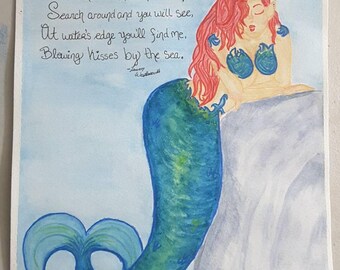 Mermaid poem | Etsy