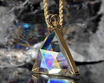 Tanzine Tanzan Aura Quartz Magician Stone Pendant .925 SS