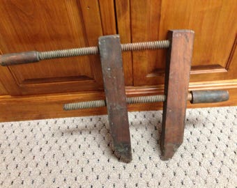 Vintage wood clamp | Etsy