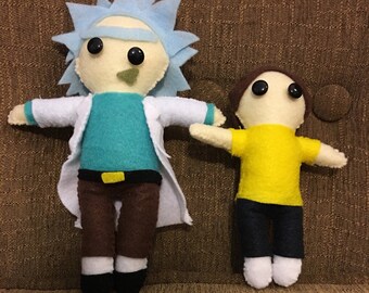 Rick and morty plush | Etsy