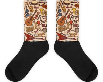 Music socks | Etsy