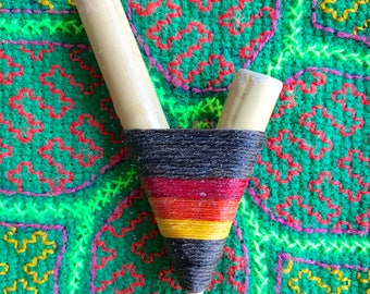 Handmade shamanic tools crystals kuripes and tepis by HanaqPacha