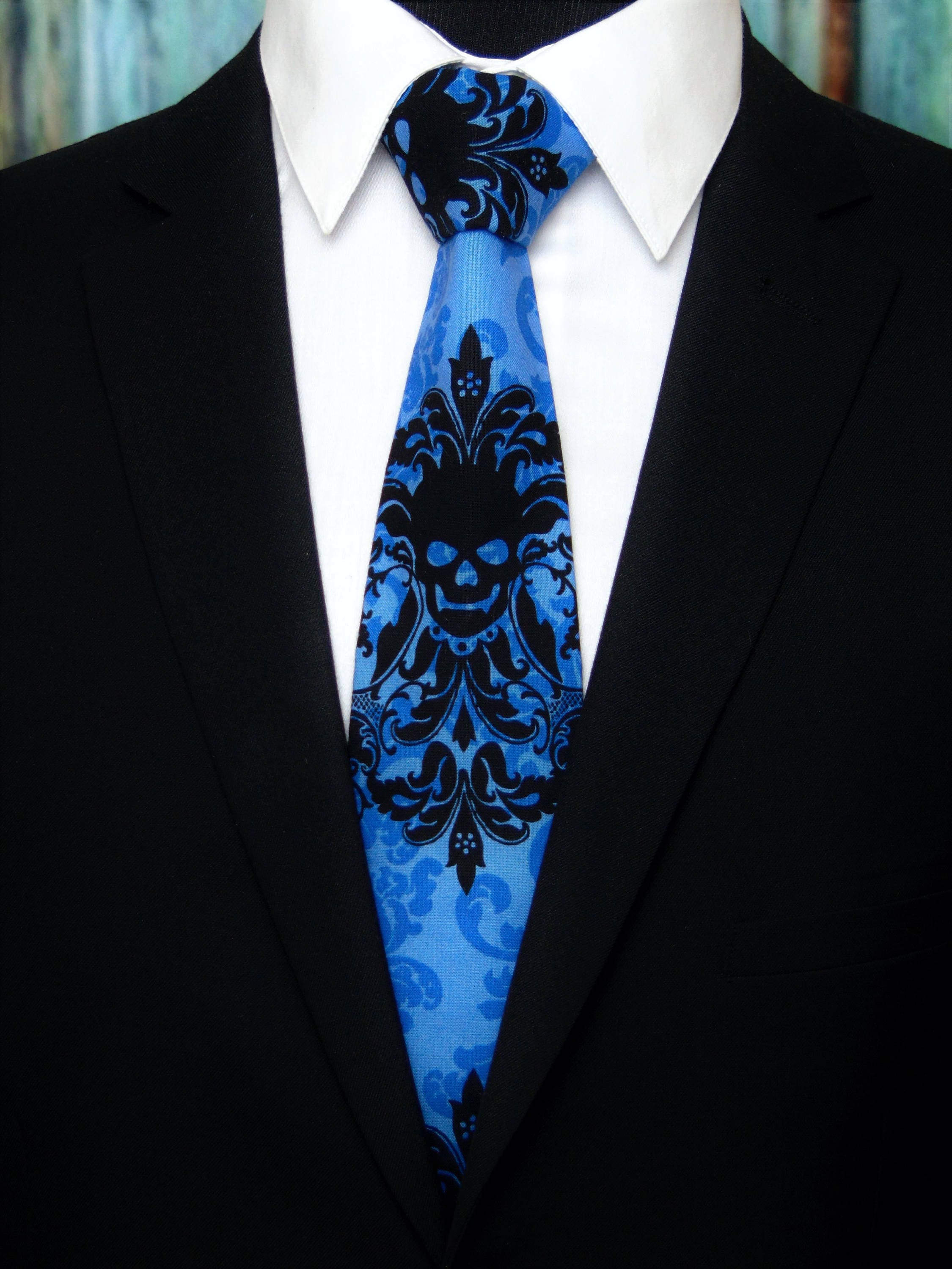 Goth Necktie – Gothic Men's Neck Tie Makes a Great Halloween Necktie or ...