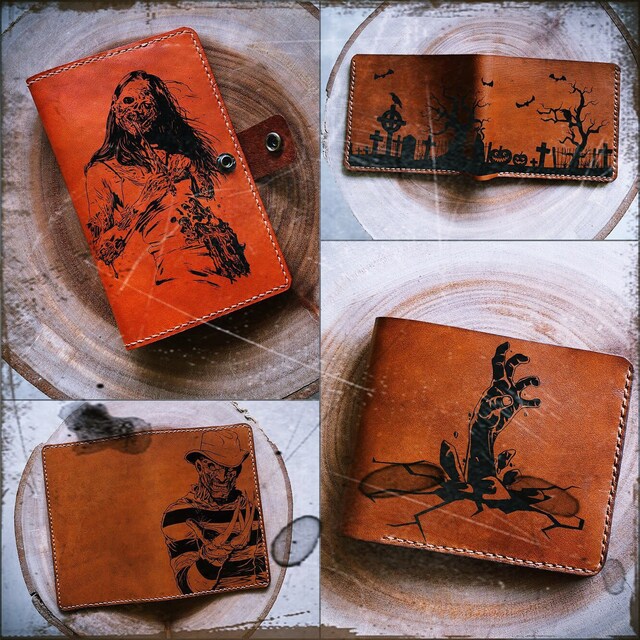 Leather handmade items with personalization. by Unik4art on Etsy