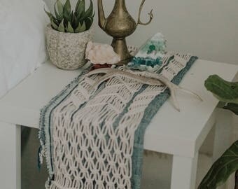 Macrame table runner | Etsy