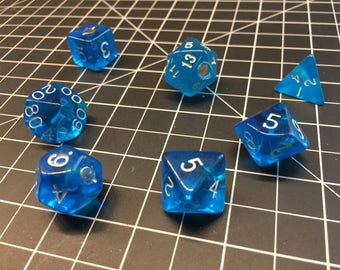 Polyhedral dice set | Etsy