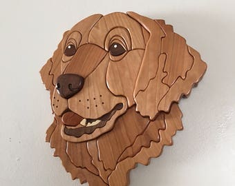 Intarsia dog | Etsy