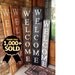 WELCOME SIGN RUSTIC Wood welcome sign front door welcome