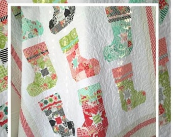 Santa in the Trees Quilt Pattern PDF