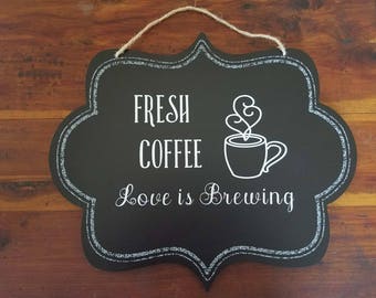 Coffee chalkboard | Etsy