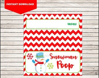 Snowman bag topper | Etsy