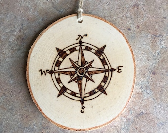 Compass ornament | Etsy