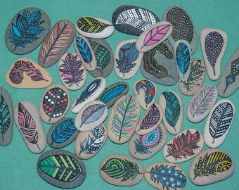 Hand painted rocks | Etsy