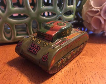 Vintage toy tank | Etsy