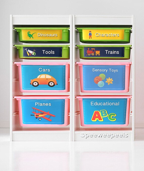 Car Label Organizing toy cars toy bin label adhesive toy