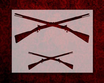 Crossed rifles | Etsy