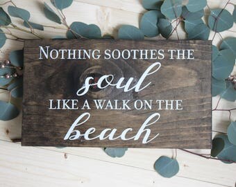 Rustic beach sign | Etsy
