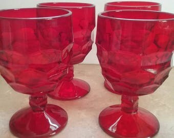 Viking glass ruby | Etsy