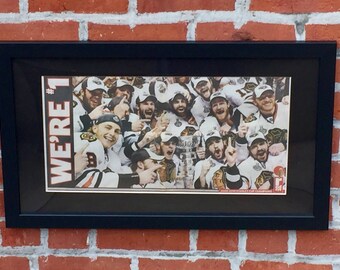 Blackhawks frame | Etsy
