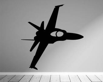 Fighter jet decal | Etsy